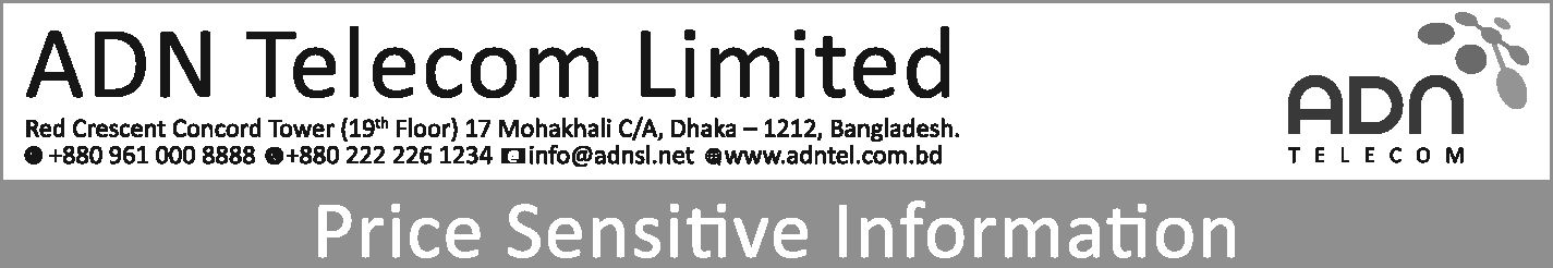 Price Sensitive Information (Dividend) of ADN Telecom Limited ...